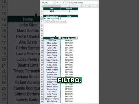 Como filtrar itens por data no Excel #planilhas #excelonline #cursodeexcel