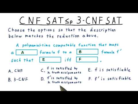 Learn CNF 3CNF Quiz Solution Georgia Tech Computability Complexity Theory Complexity - Mind Luster