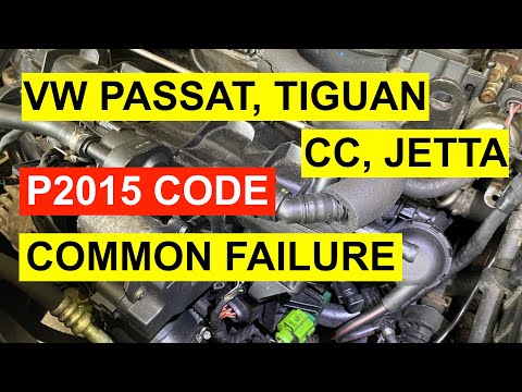 How To Diagnose A P2015 Code On VW Passat, Tiguan, CC, Jetta TSI/ CCTA 2.0 Turbo 2009 & Up