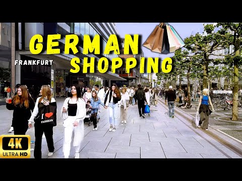 Shopping In Germany | Frankfurt Germany Walking Tour | Frankfurt Shopping Vlog