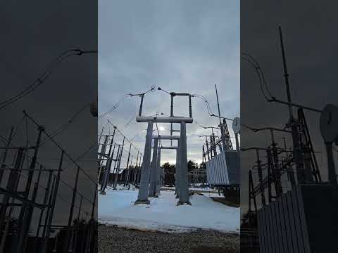 450 Megawatt 345kv power transformer "turning on" The biggest one in the state #shorts #substation