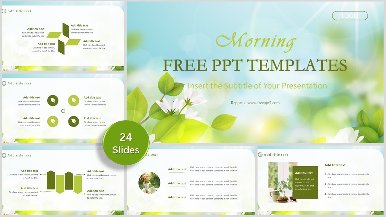 So beautiful! Fresh business PowerPoint templates | Free!
