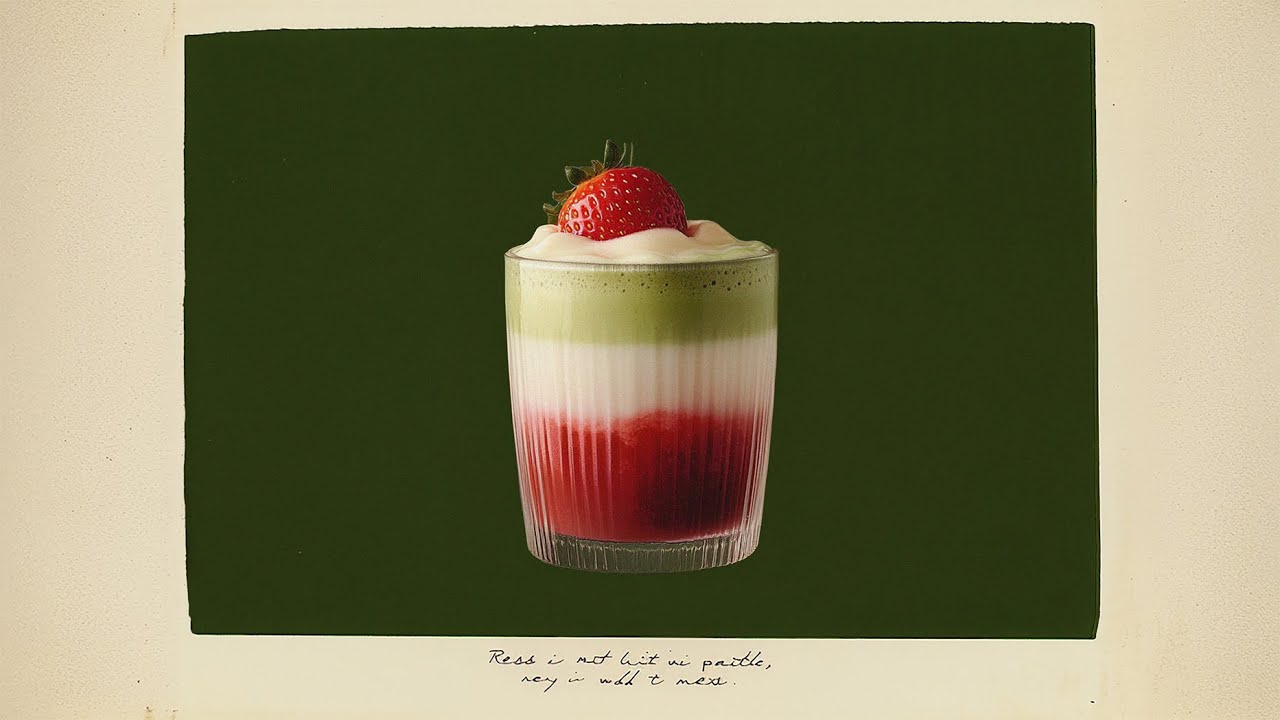 Strawberry Matcha Latte.