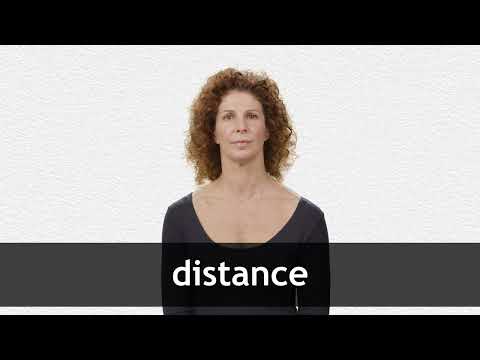 DISTANCE definition and meaning | Collins English Dictionary