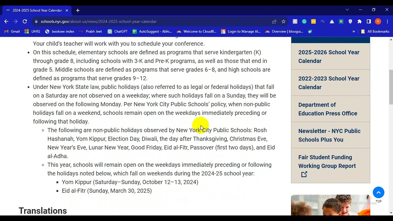 NYC Public School Calendar 2024-2025 Explained