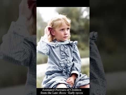 Animated Children from the Late 1800s - Early 1900s: A Glass Negative Collection Comes to Life