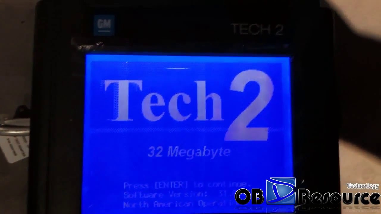 GM TECH 2 Self Test of VCI and MAIN PCB