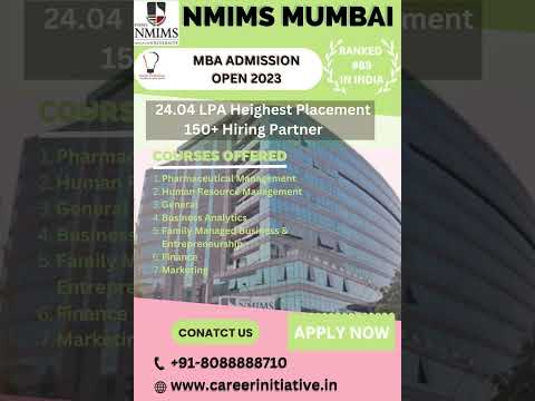 NMIMS MUMBAI || MBA Admission 2023