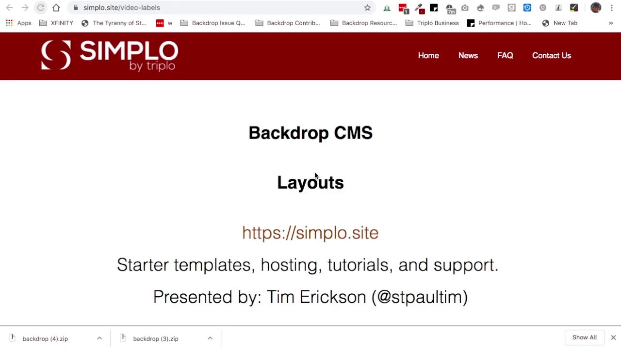 Backdrop CMS - Layouts
