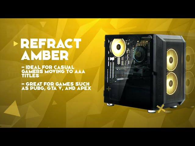 Refract Gaming Amber - 1080p Pre-Built Gaming PC | OcUK