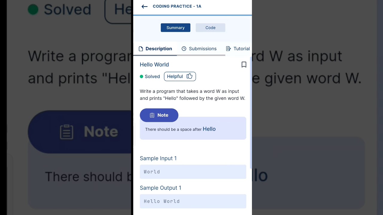 Hello World||coding practice 1A||input output Basics in python #shorts #short#coding#ccbp