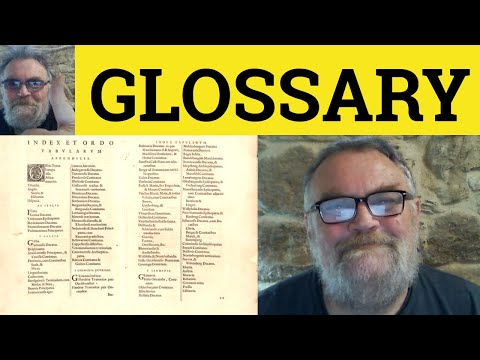 🔵 Glossary Meaning - Glossary Definition - Glossary Examples - Glossary
