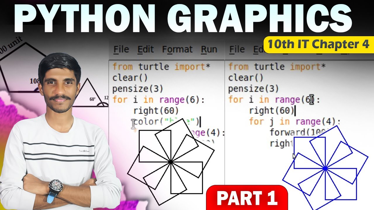 10th IT Chapter 4 Python Graphics | PART 1 | Practical | SSLC | Mal & Eng
