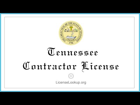 Tennessee Contractor License - What You need to get started #license #Tennessee