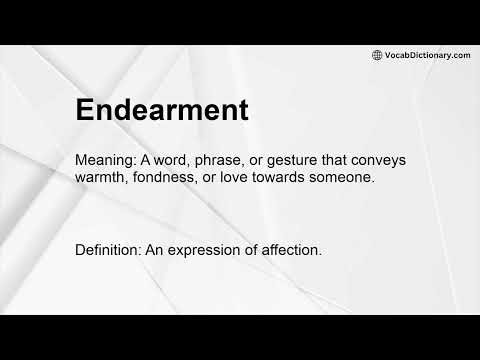 Endearment Meaning