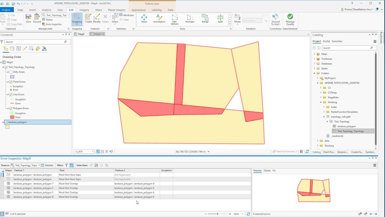 ArcGIS Pro: Topology