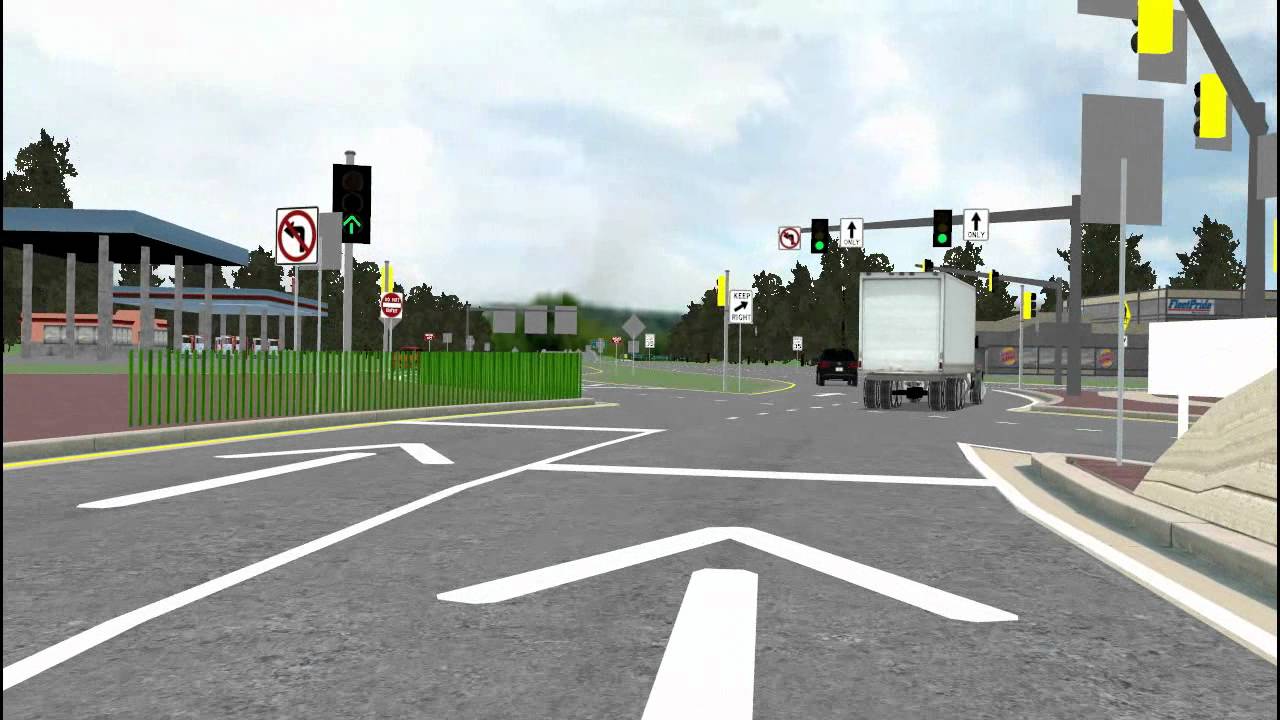 Updated FHWA Highway Driving Simulator video of a DDI