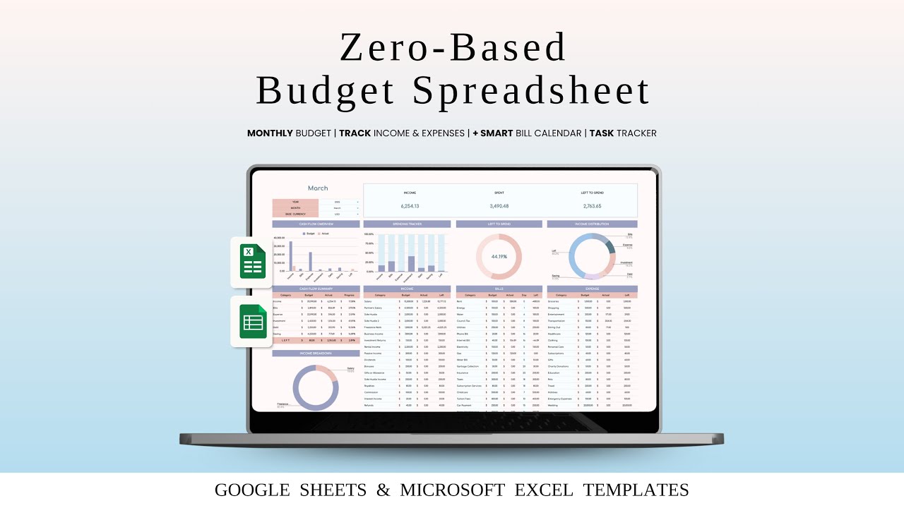 How to Use a Zero-Based Budget Spreadsheet | Step-by-Step Tutorial