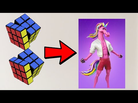 The COOLEST Fortnite Character made with Rubik’s Cubes 🧩🦄