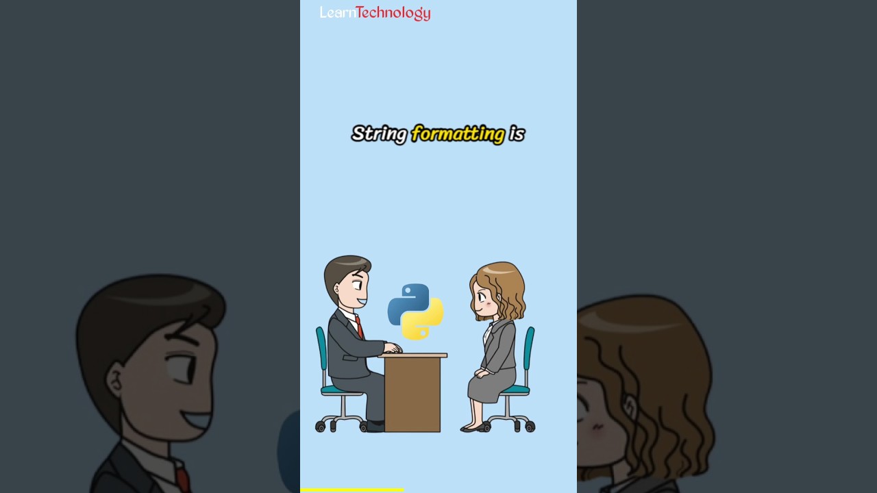 String formatting in Python | Python interview question | #pythontutorial #python #interview #string