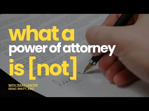 Texas Durable General Power of Attorney: What you must know about financial POA (by an attorney!)
