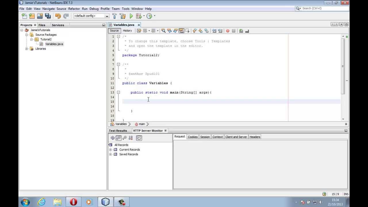 Java Tutorial 2  Variable declaration and output