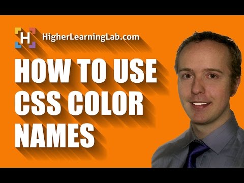 CSS Color Names Can Be Used To Define Website Colors
