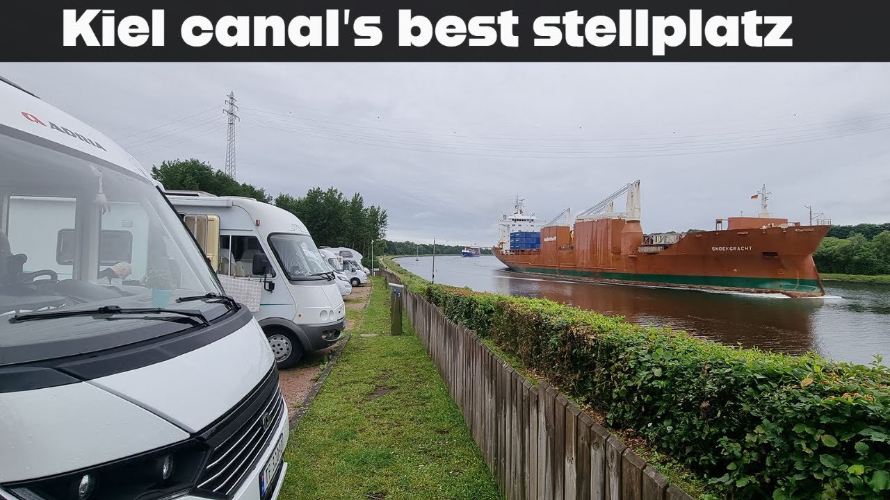 Visiting Rendsburg and the Kiel Canal with our motor home and e-bikes (Nord-Ostsee-Kanal)