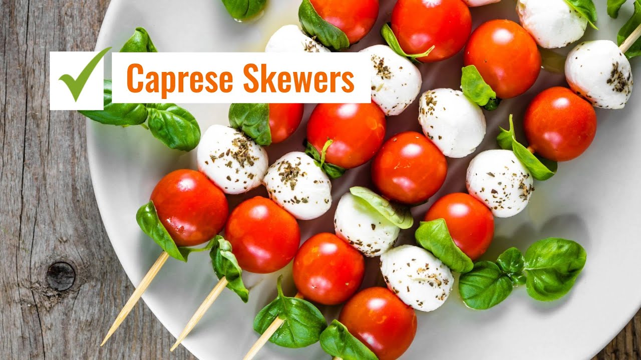 Caprese Skewers | The Perfect Summer Appetizer! 🍅🧀🌿