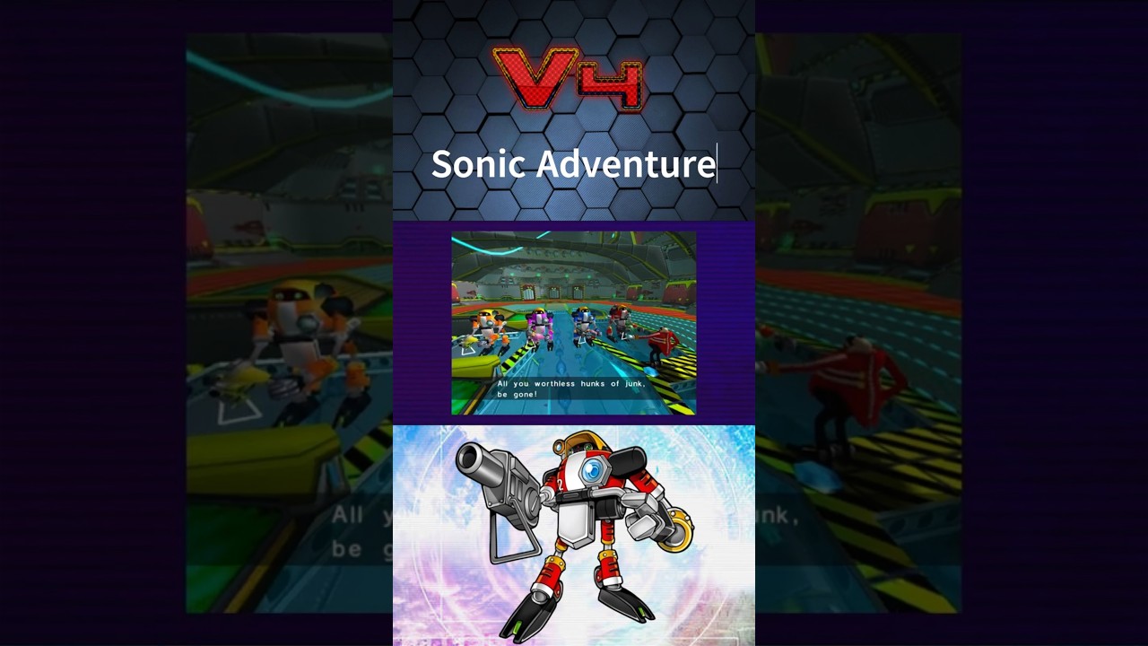 Dr. Eggman fires other E-100 Robots! | Sonic Adventure #sonic #sonicadventure #shorts #gamma