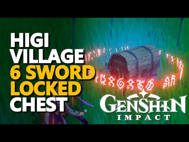 Genshin Impact guide to solve Higi Village sword chest puzzle in Inazuma