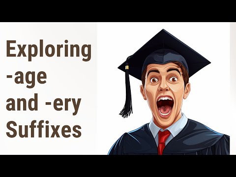 Unlocking Advanced Vocabulary: Exploring the Suffixes -age and -ery