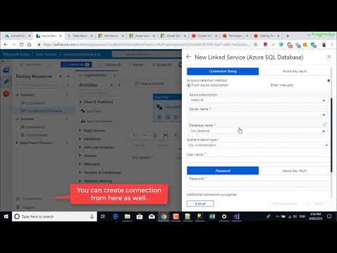 How to Create new Linked Service to Azure SQL Database