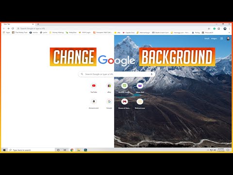 How to change your background on google chrome homepage