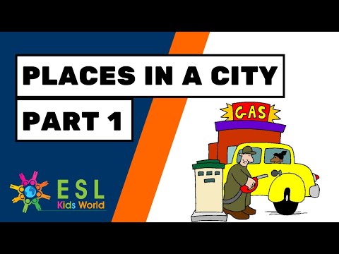 Name the Place in the City general g…: English ESL video lessons