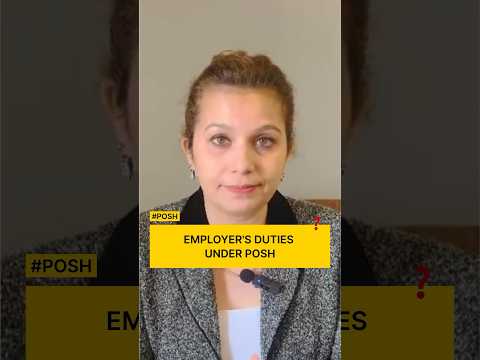 Employer's duties under POSH? #poshact #rga