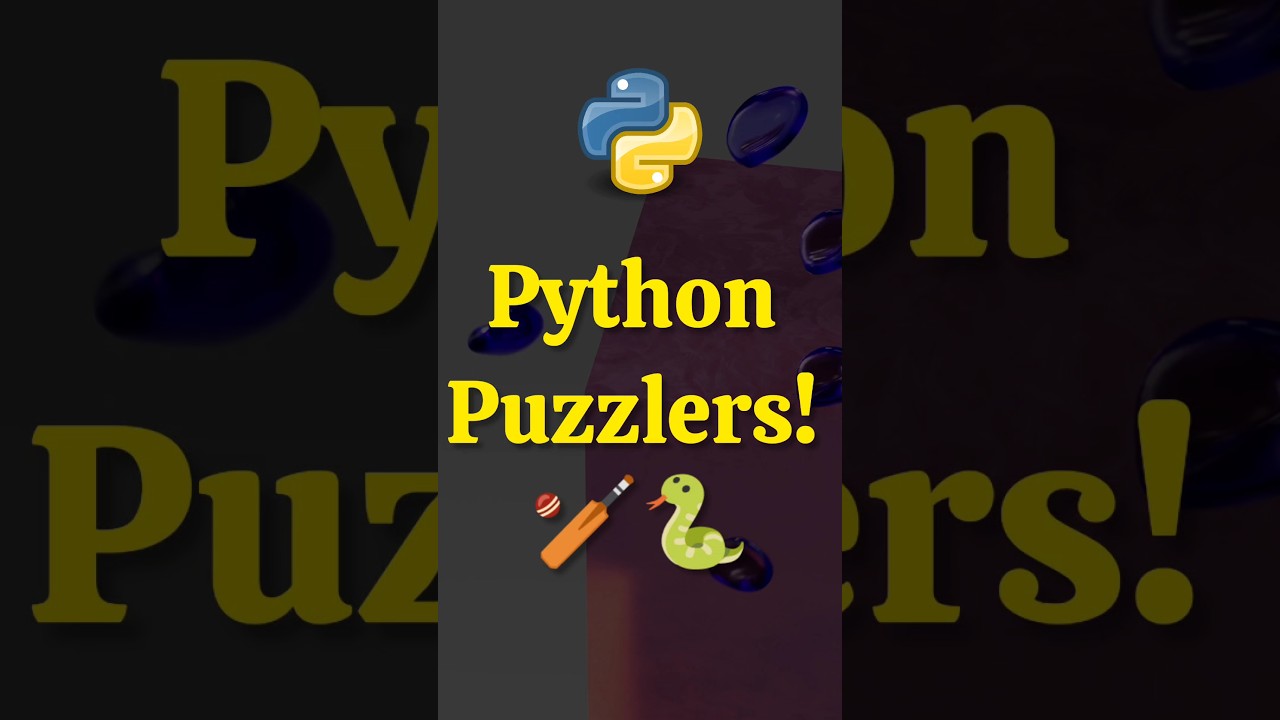 Python Puzzles! #codingchallenge #pythonprogramming #codenewbie