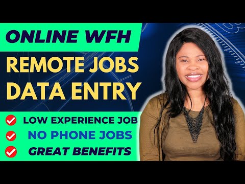 Data Entry Jobs Work From Home 2023: Remote Jobs No Experience 2023, (No Phone Online Jobs)