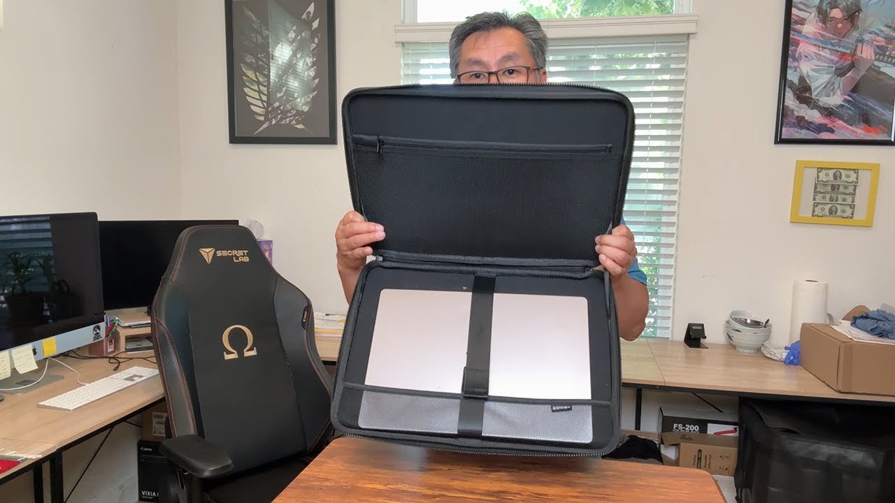 DOMISO 17 inch Laptop Sleeve with Handle Shockproof Computer Bag