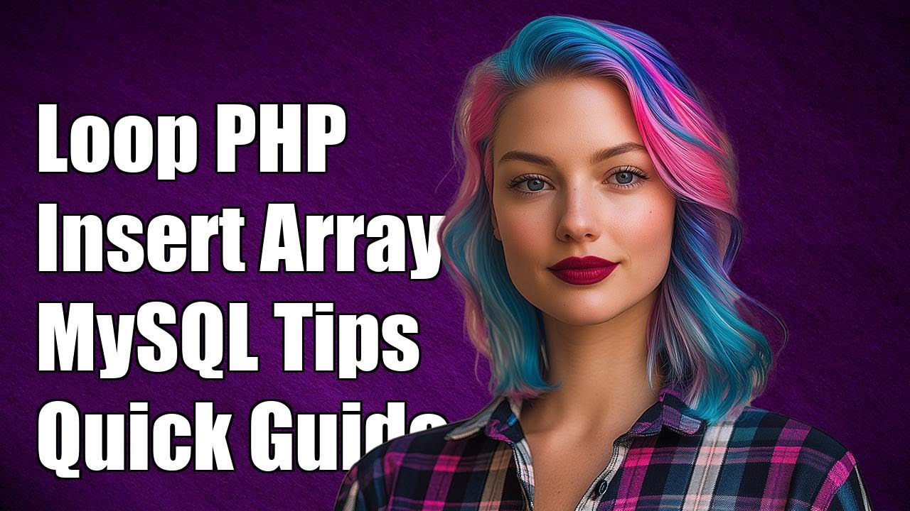 How to Loop and Insert PHP Multi-Dimensional Array into MySQL Database