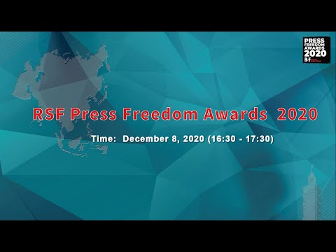Press Freedom Awards 2020 | Reporters Without Borders