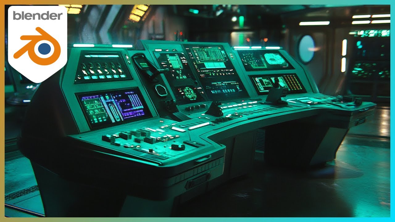 Blender Artistry: Construct Sci-Fi Command Bridge