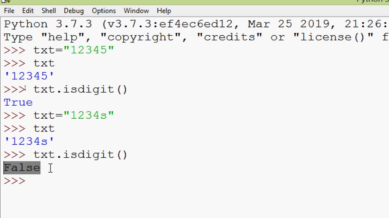 Built in String Functions in Python | isalpha | isdigit | isalnum