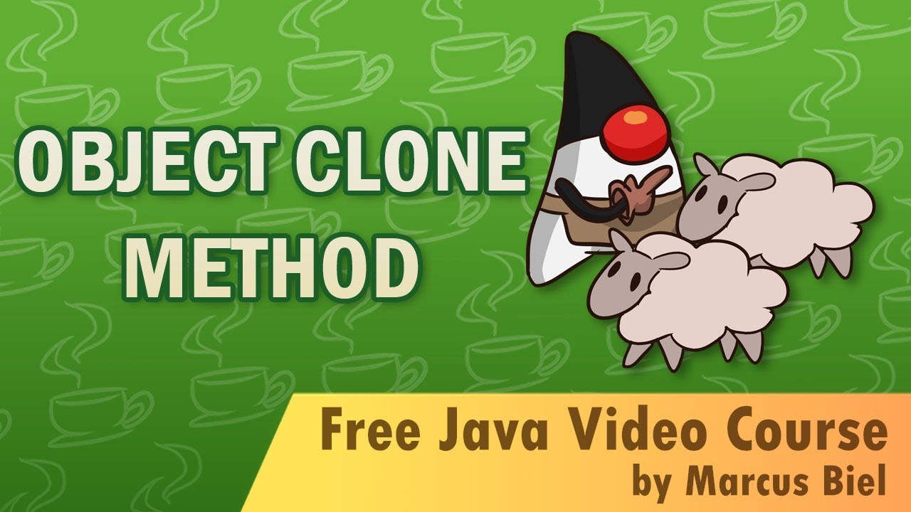 Java for Beginners 19 - Object clone method