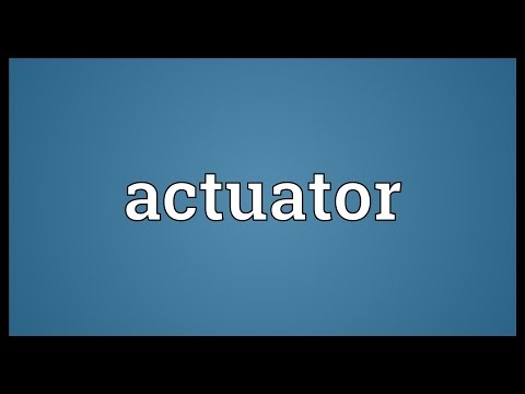 Actuator Meaning