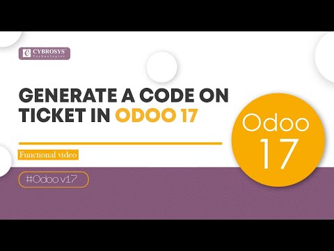 How to Generate a Code on Ticket in Odoo 17 PoS | Odoo 17 New Features