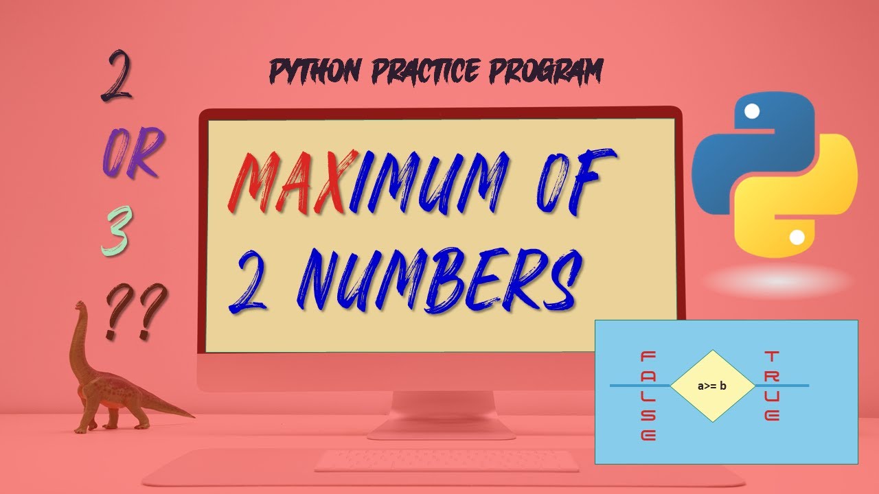 How to find maximum of two numbers in python ?