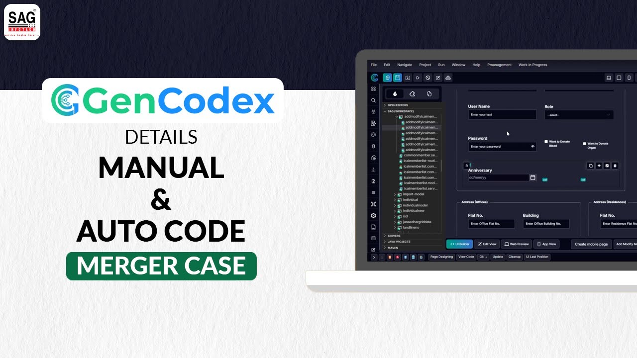 GenCodex Details Manual & Auto Code Merger Case #AI #gencodex #CodeAutomation