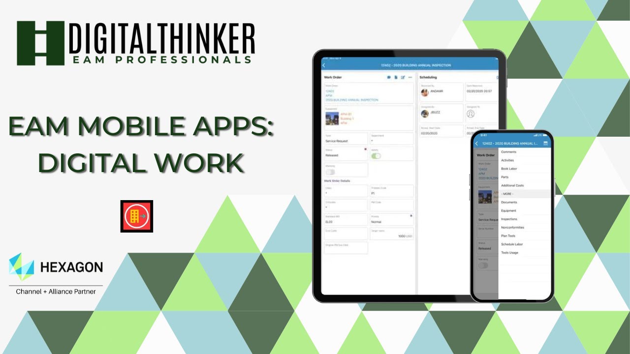 Transfigure Asset Management with HxGN EAM Mobile App Digital Work