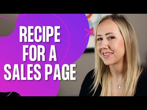 How To Make A Sales Page With A Simple Recipe